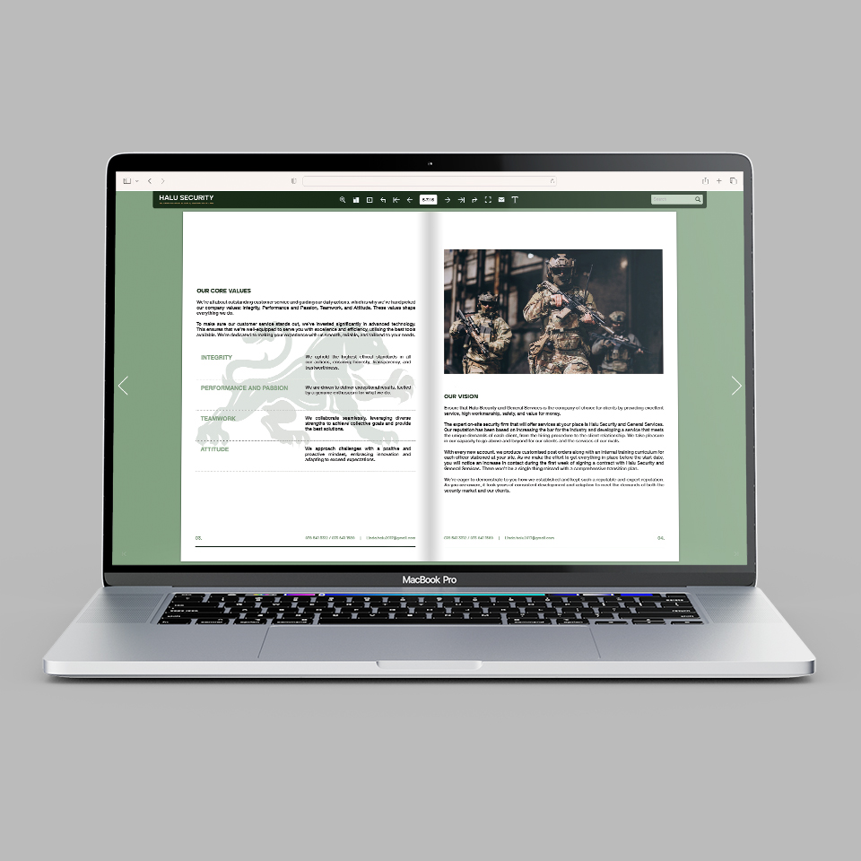 Security Company Profile Design and Website Design South Africa - Mash ...